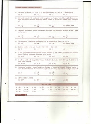 imo sample papers | PDF