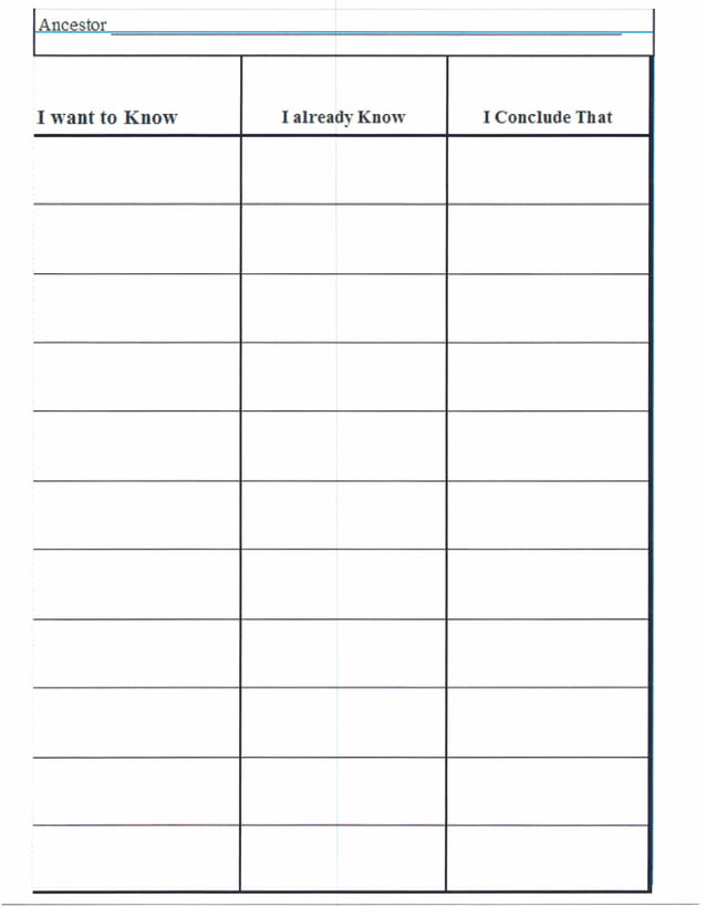 Genealogy Research Logs and Forms | PDF