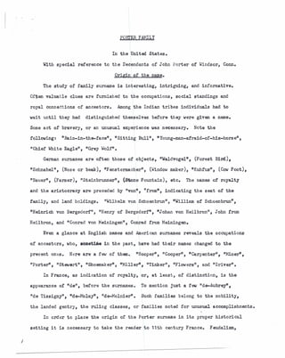Descendants of John Porter | PDF | Genealogy and Ancestry | Hobbies ...