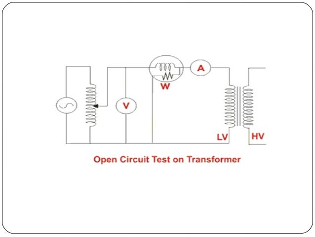 Sc and oc test on transformer