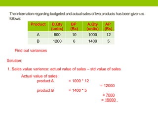 Standard Costing and Variance Analysis Problems and solutions.pptx