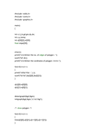 Scanfill polygon | PDF