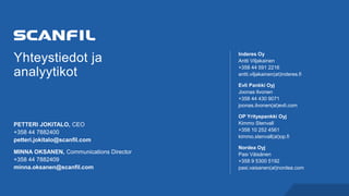 Scanfil Pörssi-ilta Turku 14.11.2019