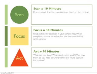 Scan, Focus, Act | PDF