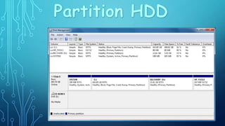 Scan,format,partition hdd,defragmentation | PPTX