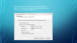 Scan,format,partition hdd,defragmentation | PPTX
