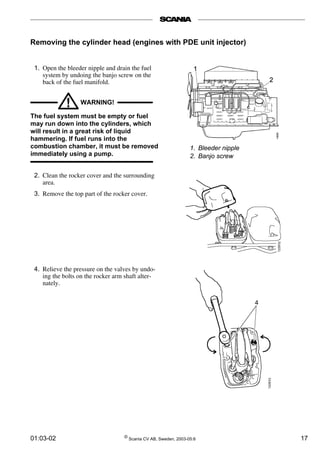 Scania industrial and marine engines 12 litre engine service repair ...