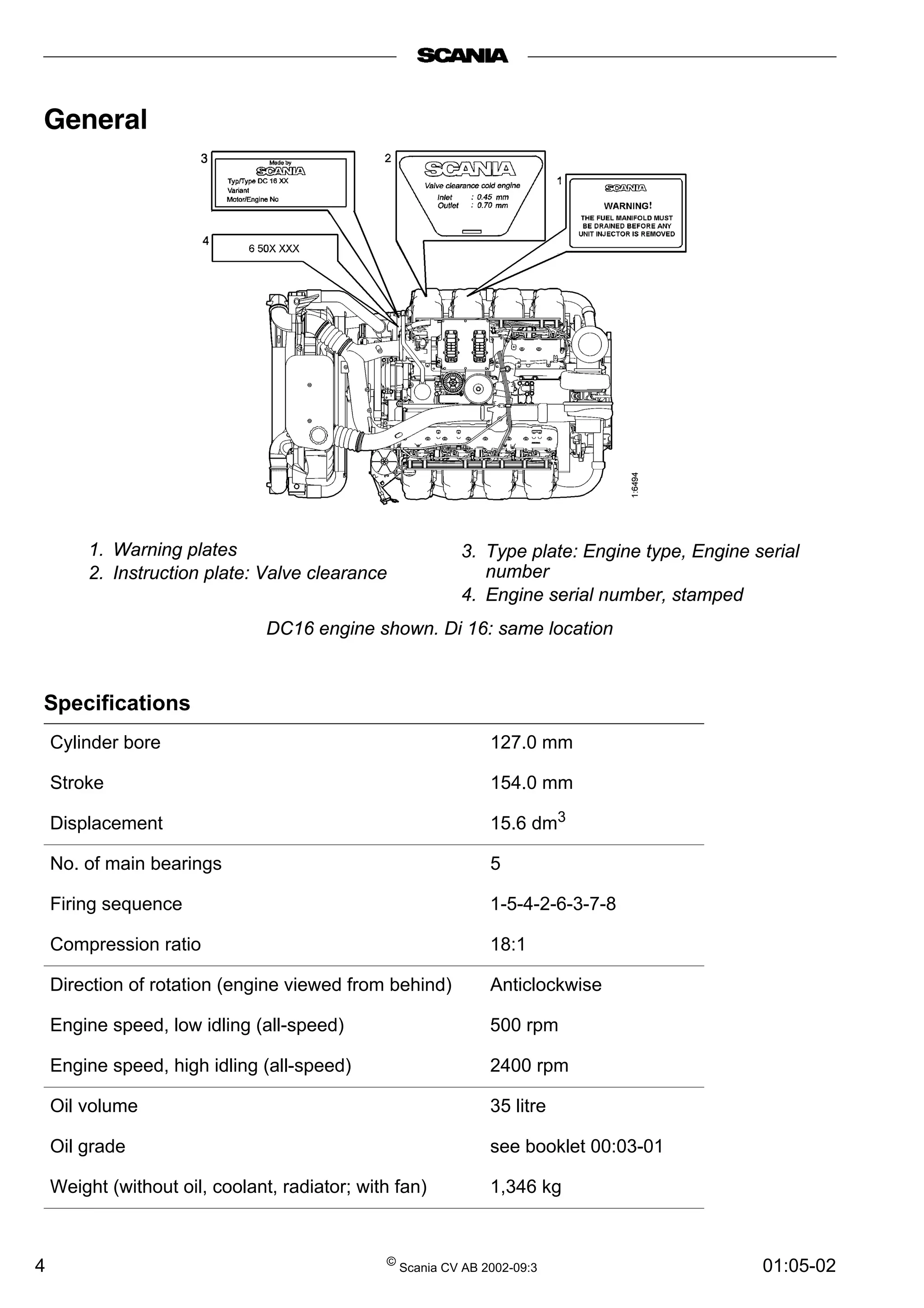 Scania industrial and marine engines 16 litre engine service repair ...