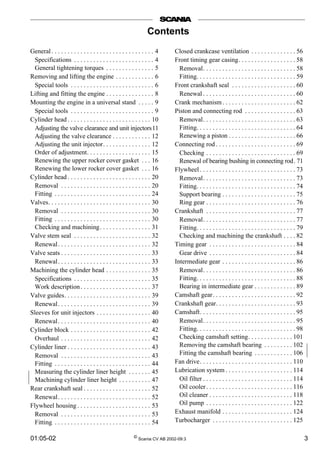 Scania industrial and marine engines 16 litre engine service repair ...