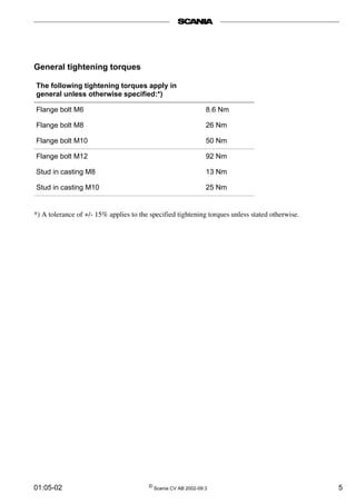 Scania industrial and marine engines 16 litre engine service repair ...