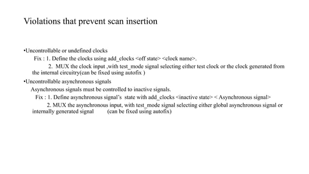 Scan insertion | PPTX