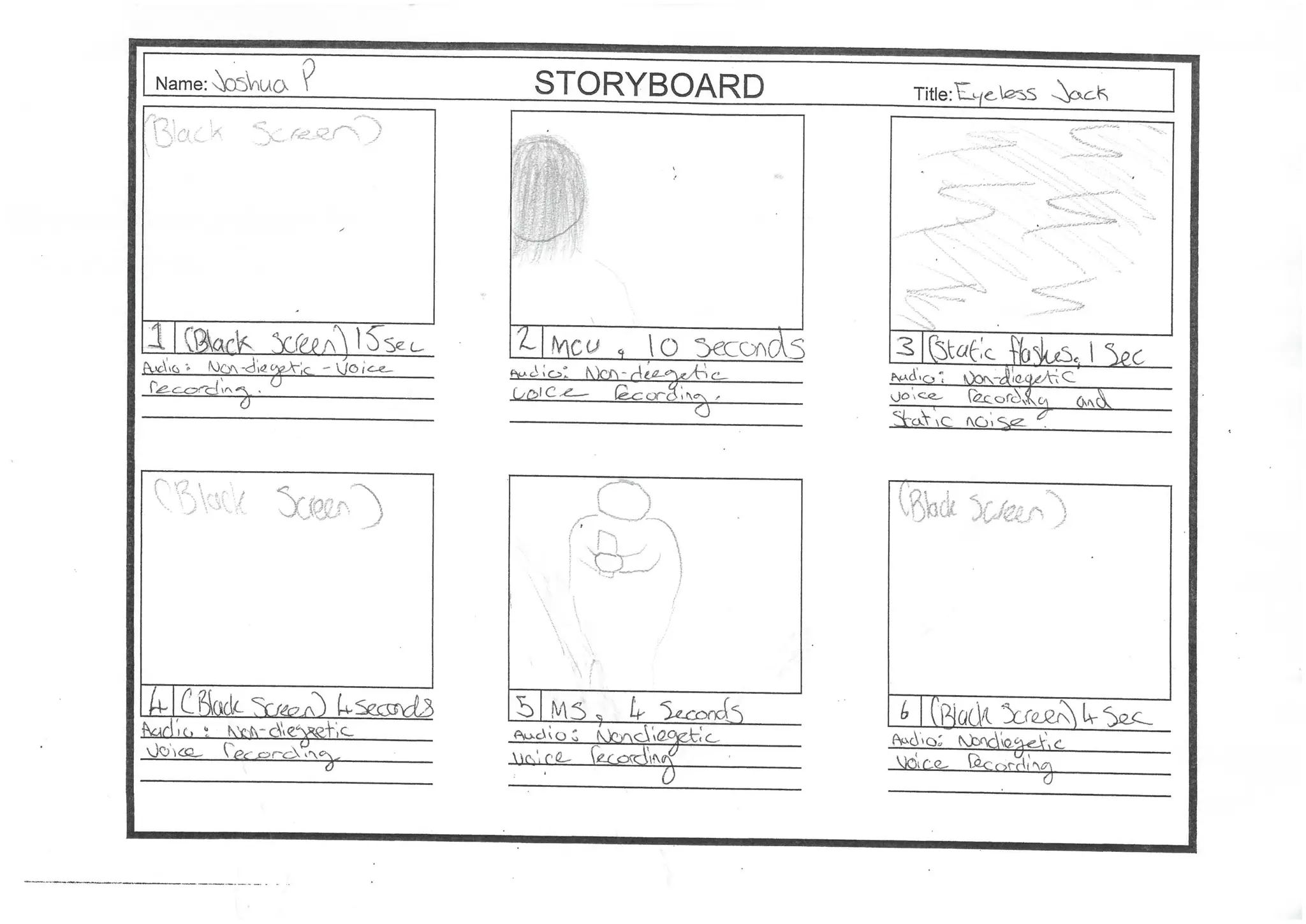 Story Board for Short Horror Movie | PDF