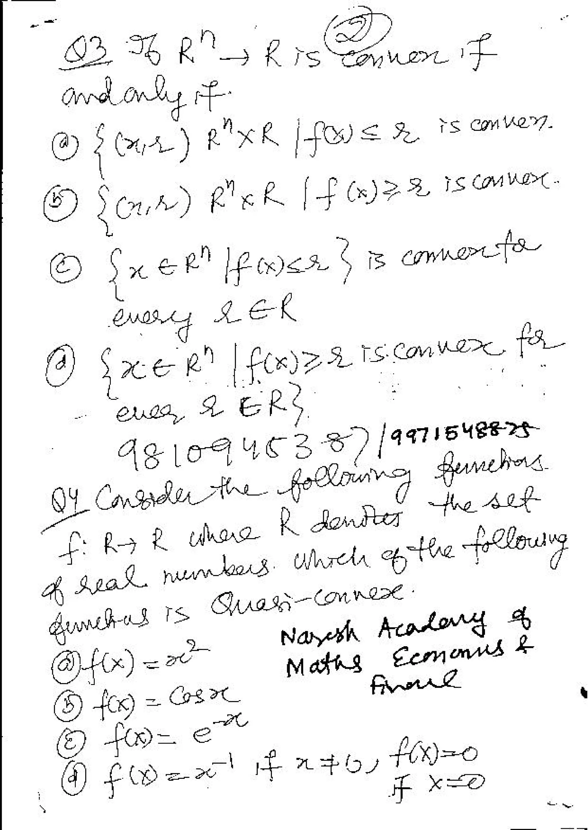 ma ecoentrance MATHS ASSIGNMENT / DSE / ISI / MADRAS / JNU / JAMIA | PDF
