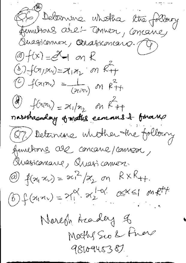ma ecoentrance MATHS ASSIGNMENT / DSE / ISI / MADRAS / JNU / JAMIA | PDF