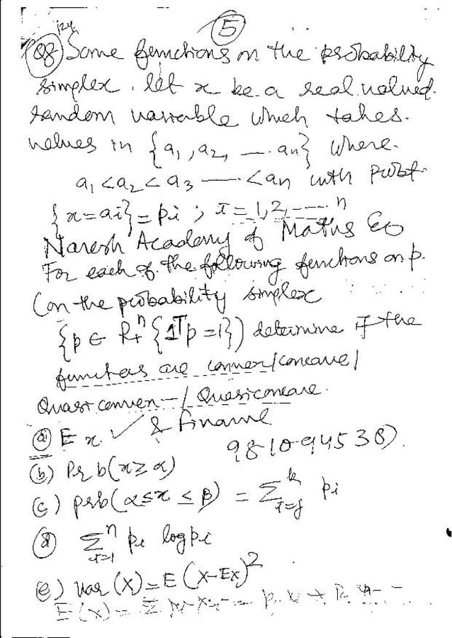 ma ecoentrance MATHS ASSIGNMENT / DSE / ISI / MADRAS / JNU / JAMIA | PDF