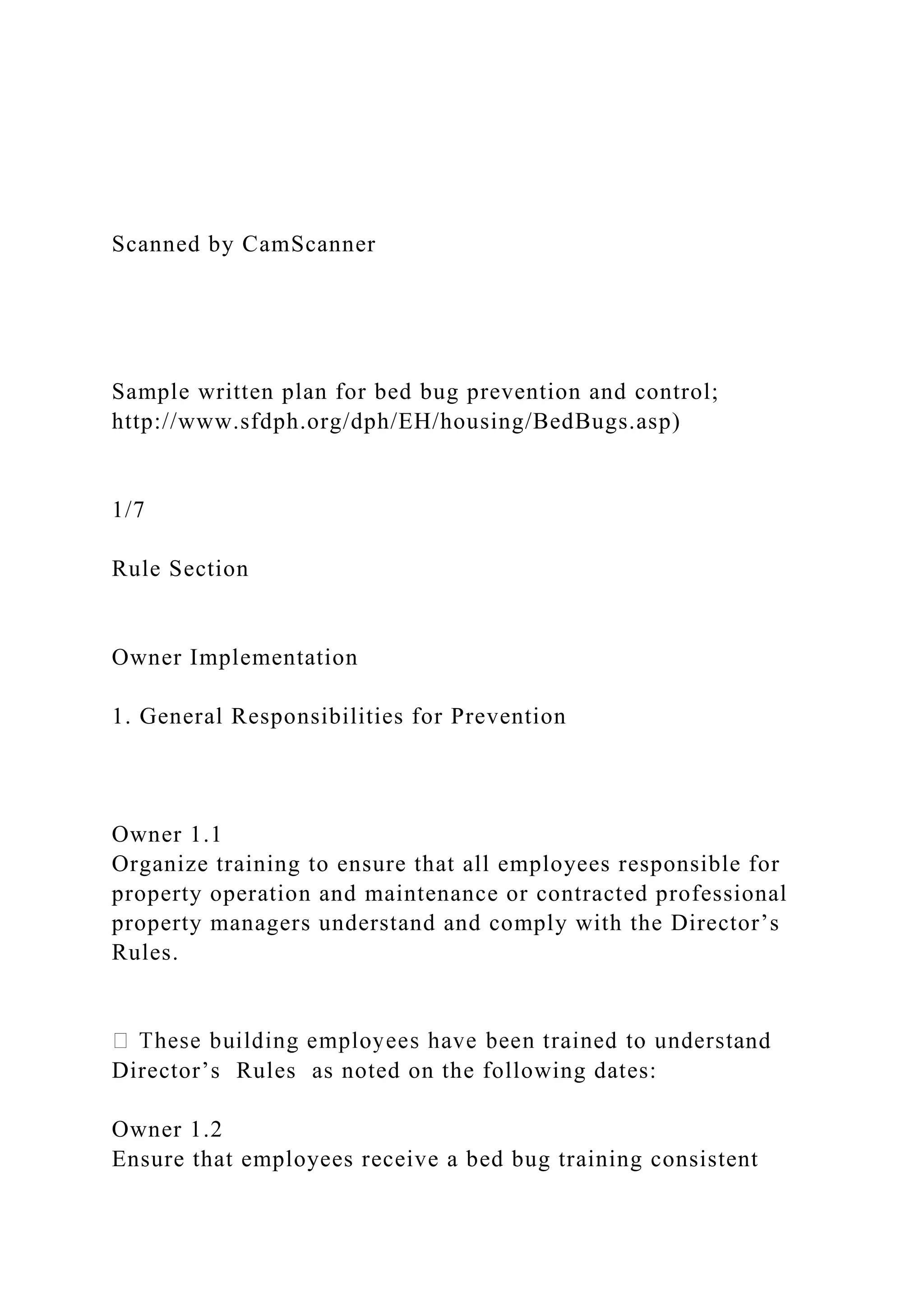 Scanned by CamScannerSample written plan for bed bug.docx