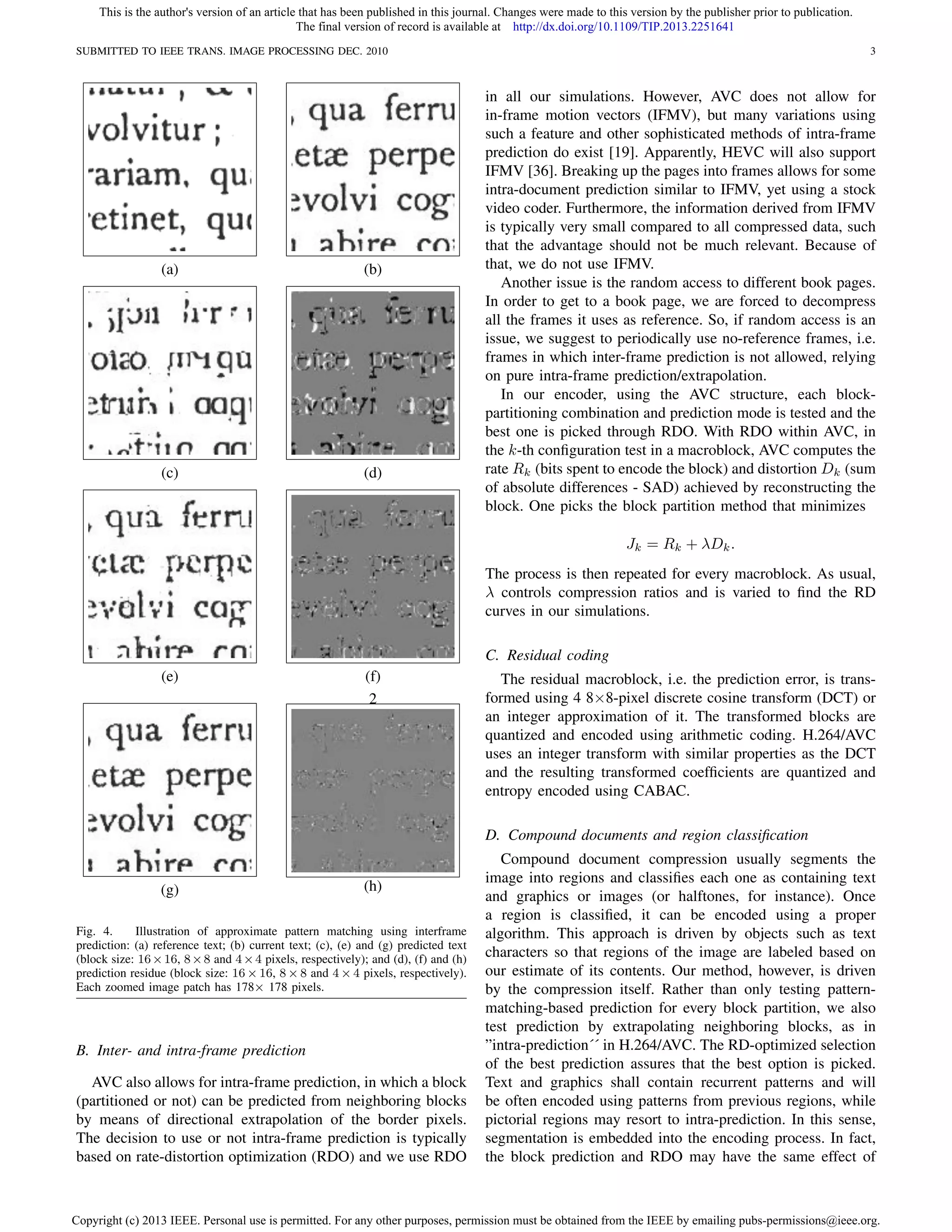 Scanned document compression using block based hybrid video codec | PDF | Desktop Publishing ...