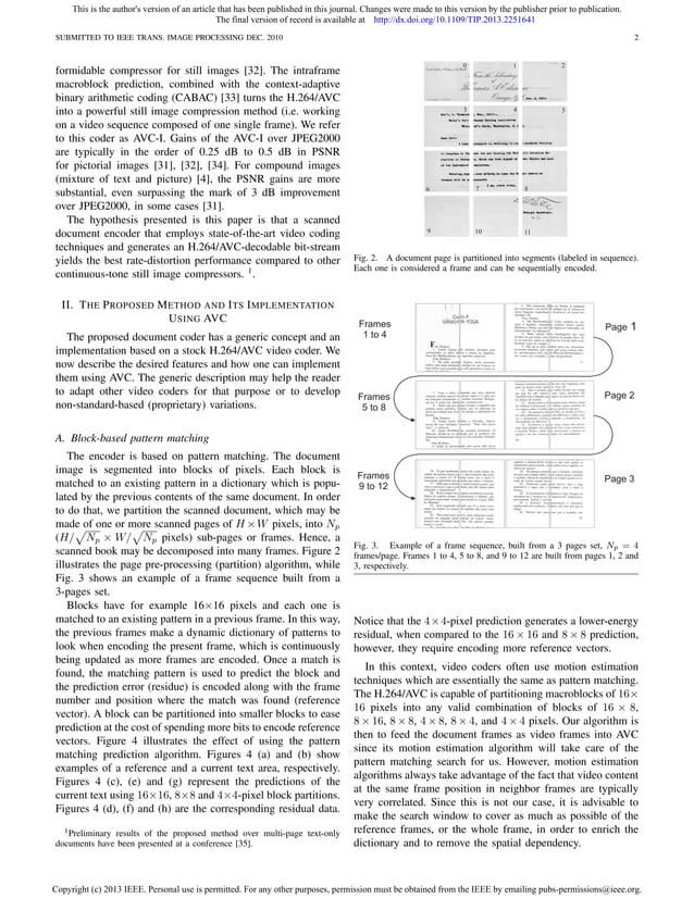Scanned document compression using block based hybrid video codec | PDF