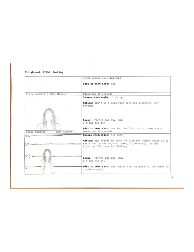 MUSIC VIDEO STORYBOARD | PDF