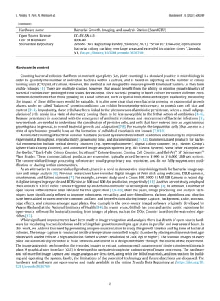 Bacteria Colony Counting and Tracking for Long times | PDF