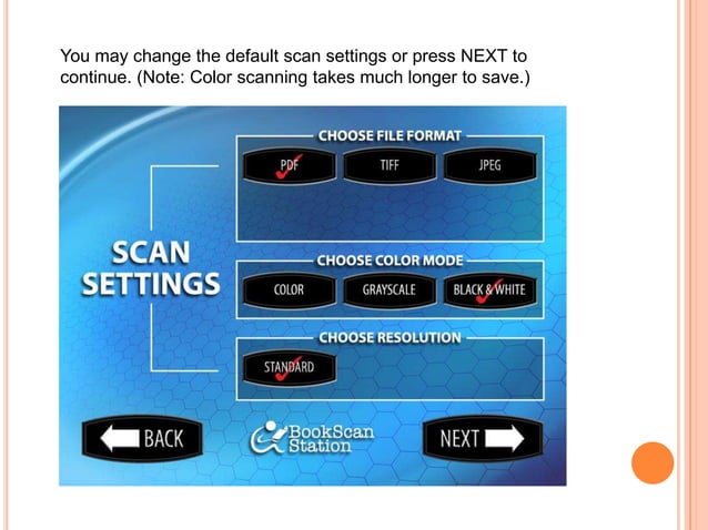 Scanning instructions | PPT