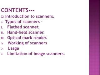 Scanners | PPT