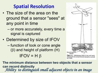 Scanners, image resolution, orbit in remote sensing, pk mani | PPTX