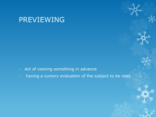 KEY READING SKILLS | PPT