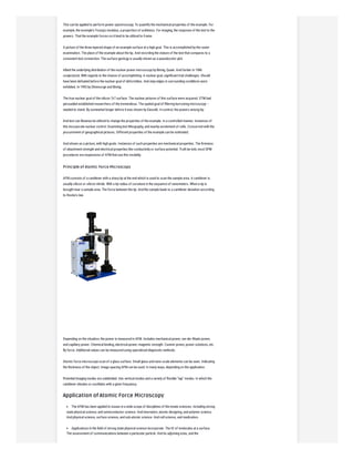 Scanning Probe Microscopy | PDF
