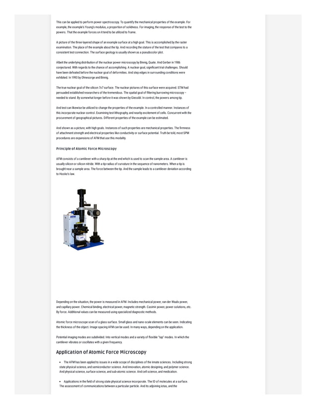 Scanning Probe Microscopy | PDF