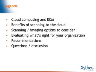 Scanning To Cloud Presentation | PPT
