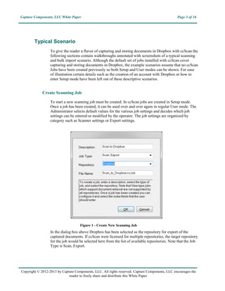 Scan, Import, and Automatically File documents to Dropbox with ccScan | PDF