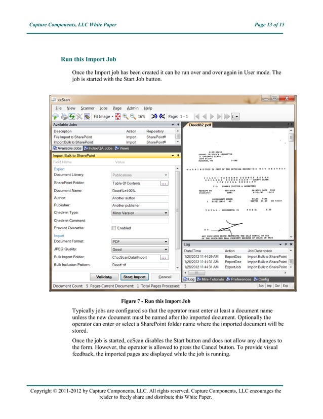 Scan, Import, and Automatically File documents to SharePoint with ccScan | PDF | Desktop ...