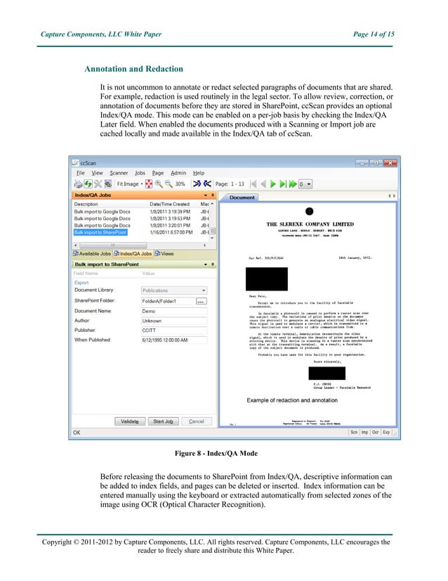 Scan, Import, and Automatically File documents to SharePoint with ccScan | PDF | Desktop ...
