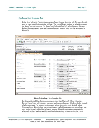 Scan, Import, and Automatically File documents to SharePoint with ccScan | PDF | Desktop ...