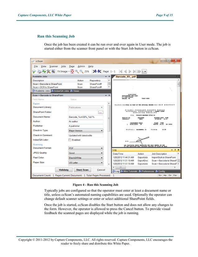 Scan, Import, and Automatically File documents to SharePoint with ccScan | PDF | Desktop ...