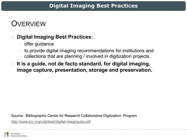 Digital Imaging Best Practices | PPT