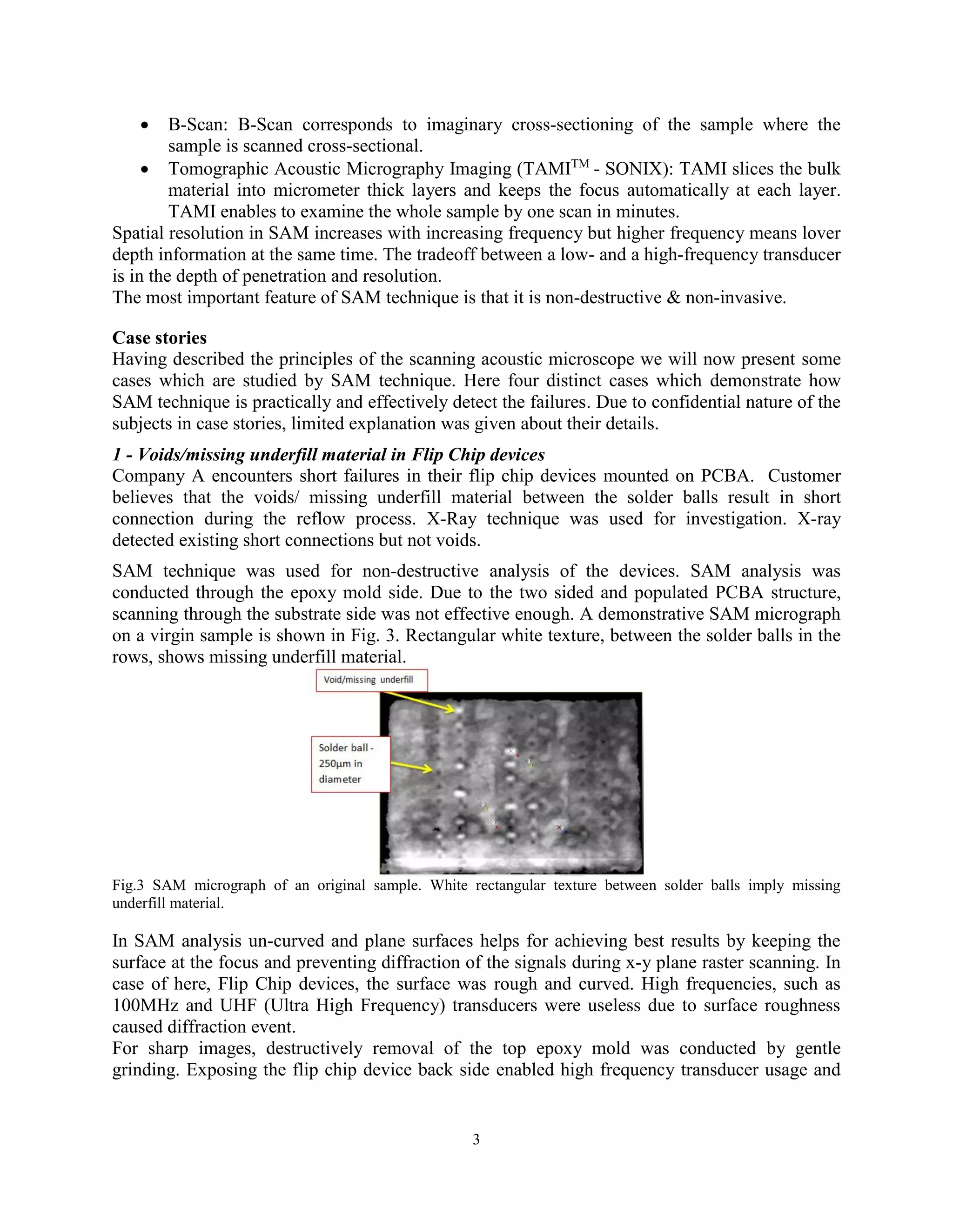Scanning acoustic microscopy microelectronics Failure analysis ...