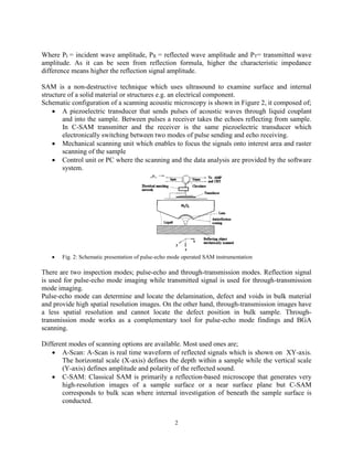 Scanning acoustic microscopy microelectronics Failure analysis ...