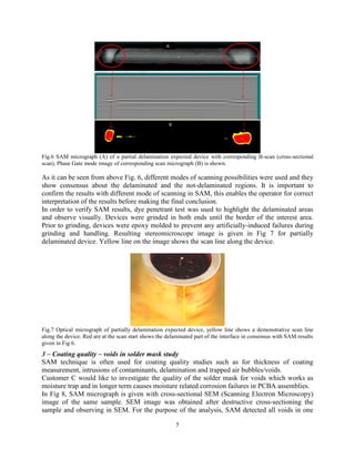 Scanning acoustic microscopy microelectronics Failure analysis ...