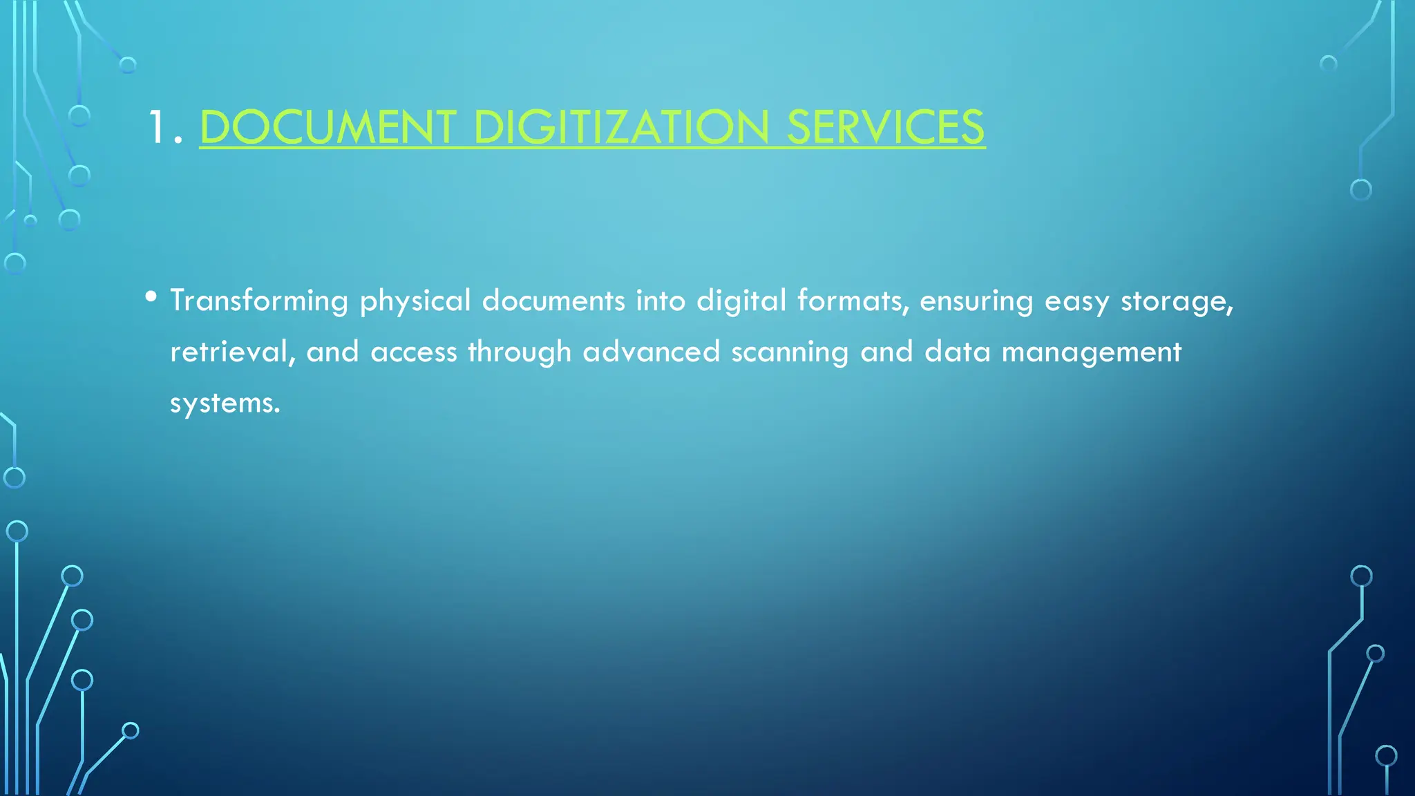 List of Service services we offered - Explanations | PPT