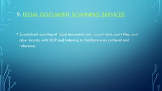 List of Service services we offered - Explanations | PPT