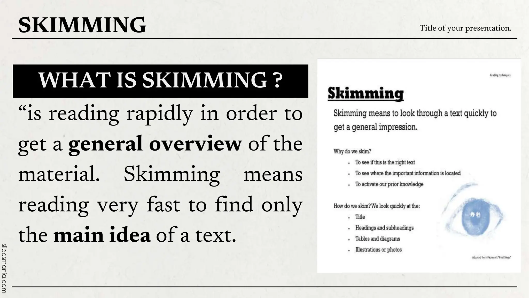 Scanning and Skimming-21st Century Literature | PPTX