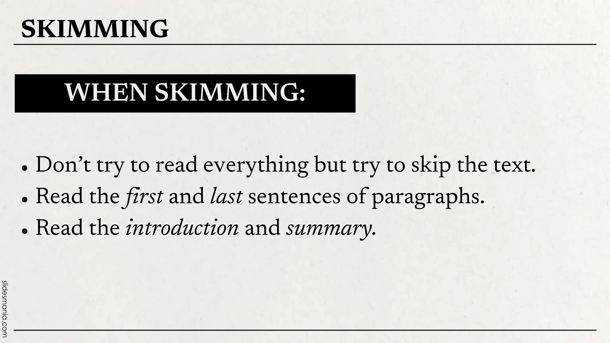 Scanning and Skimming-21st Century Literature | PPTX