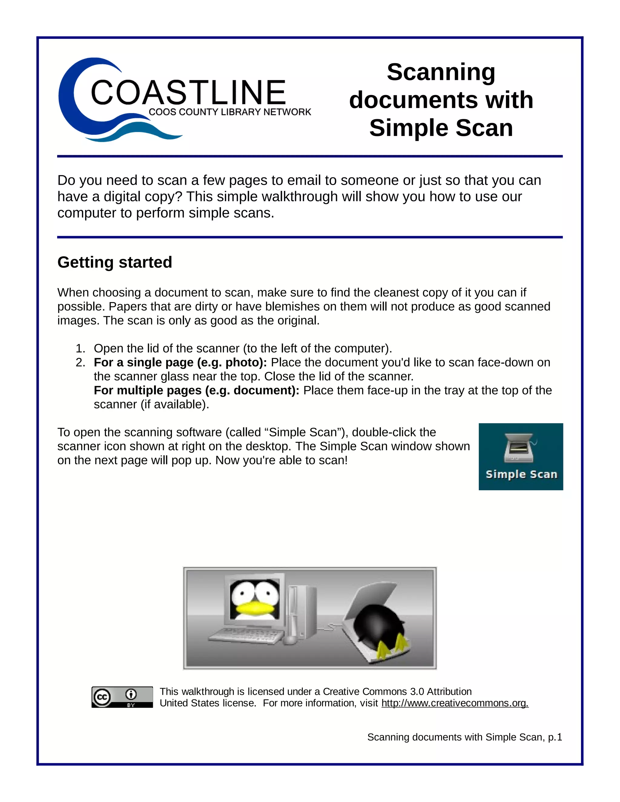 Scanning documents with Simple Scan | PDF