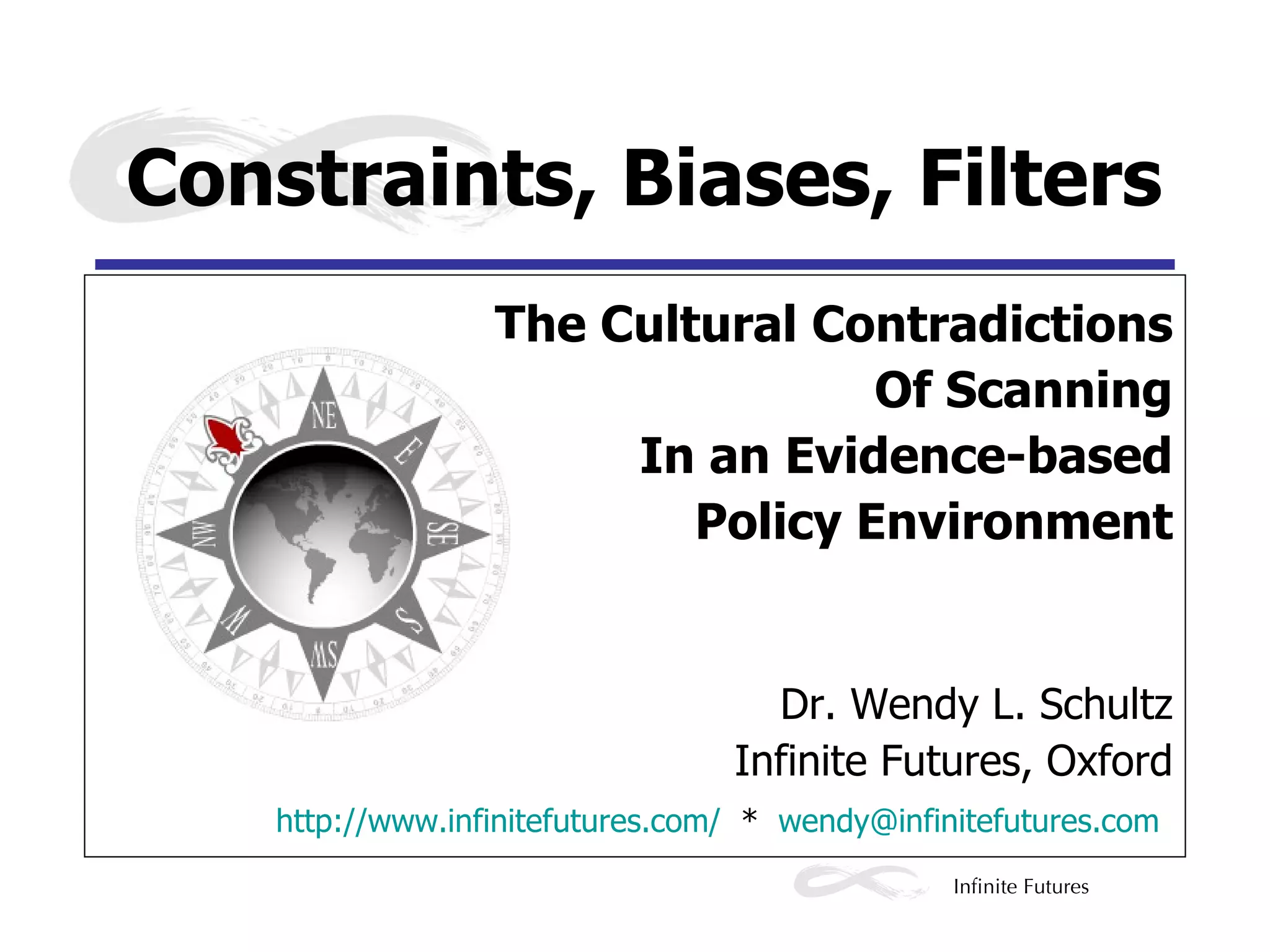 Cultural Contradictions of Scanning in an Evidence-based Policy ...