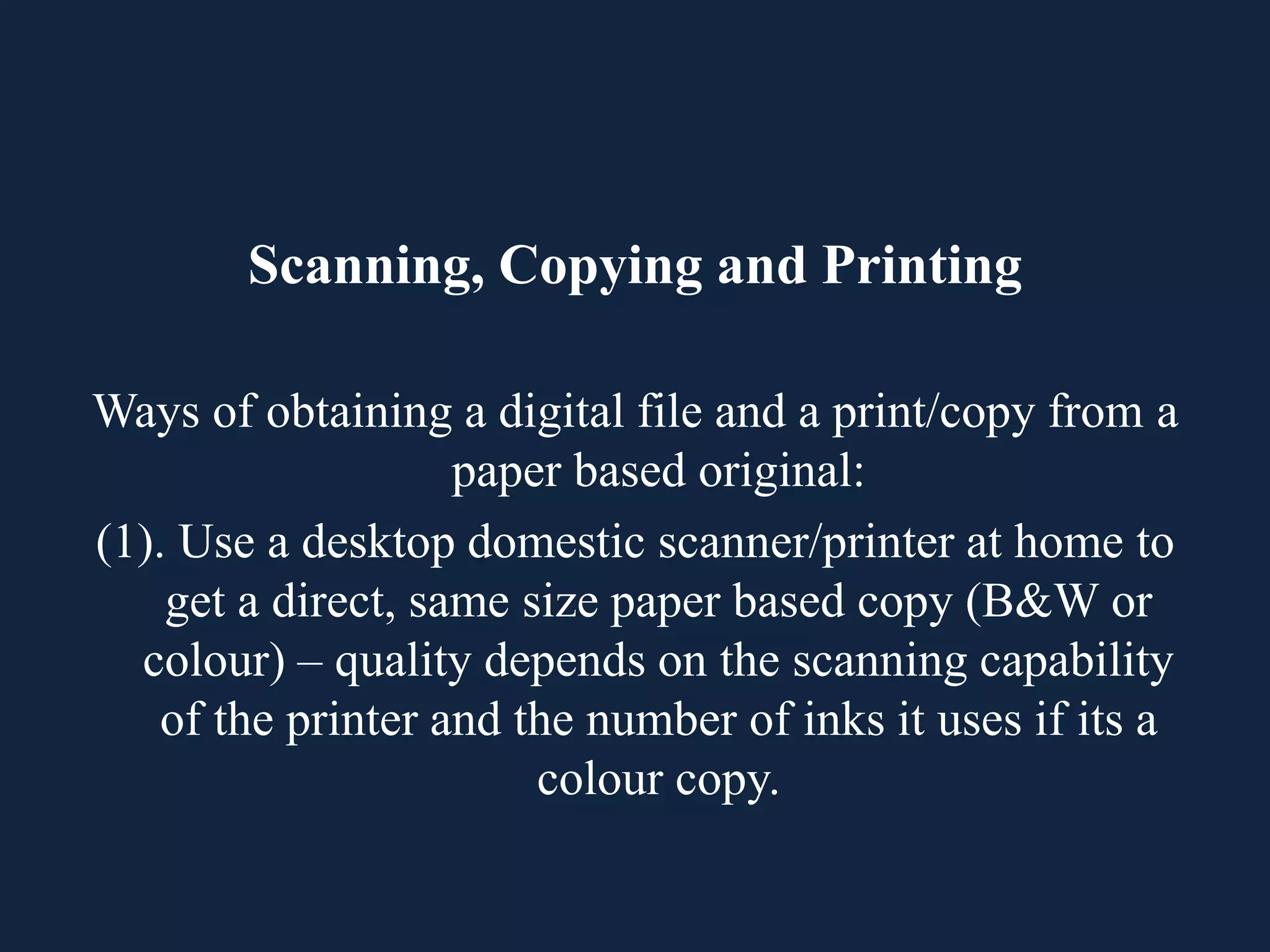Scanning and Digitization | PPTX