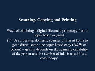 Scanning and Digitization | PPTX
