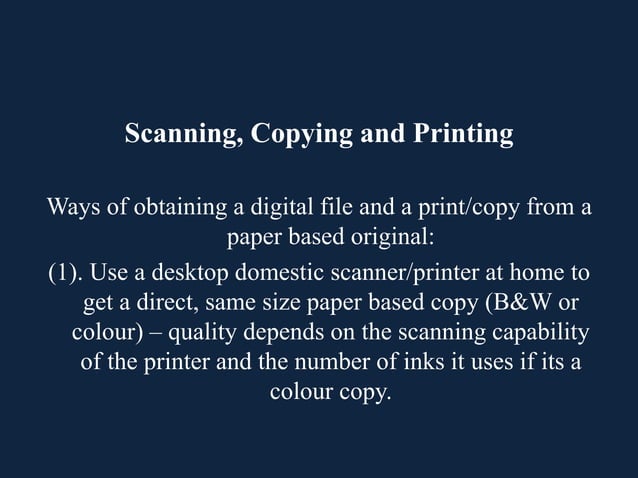 Scanning and Digitization | PPTX | Desktop Publishing | Computer Software and Applications