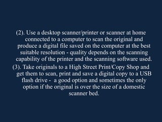 Scanning and Digitization | PPTX